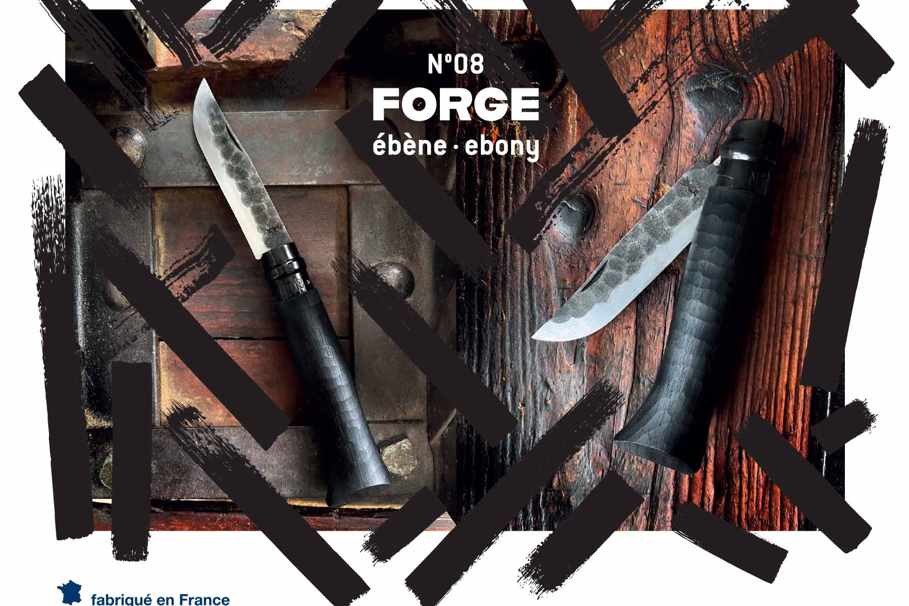 Couteau pliant Opinel N°8 Forgé Édition "Primitif " Série limitée 2024