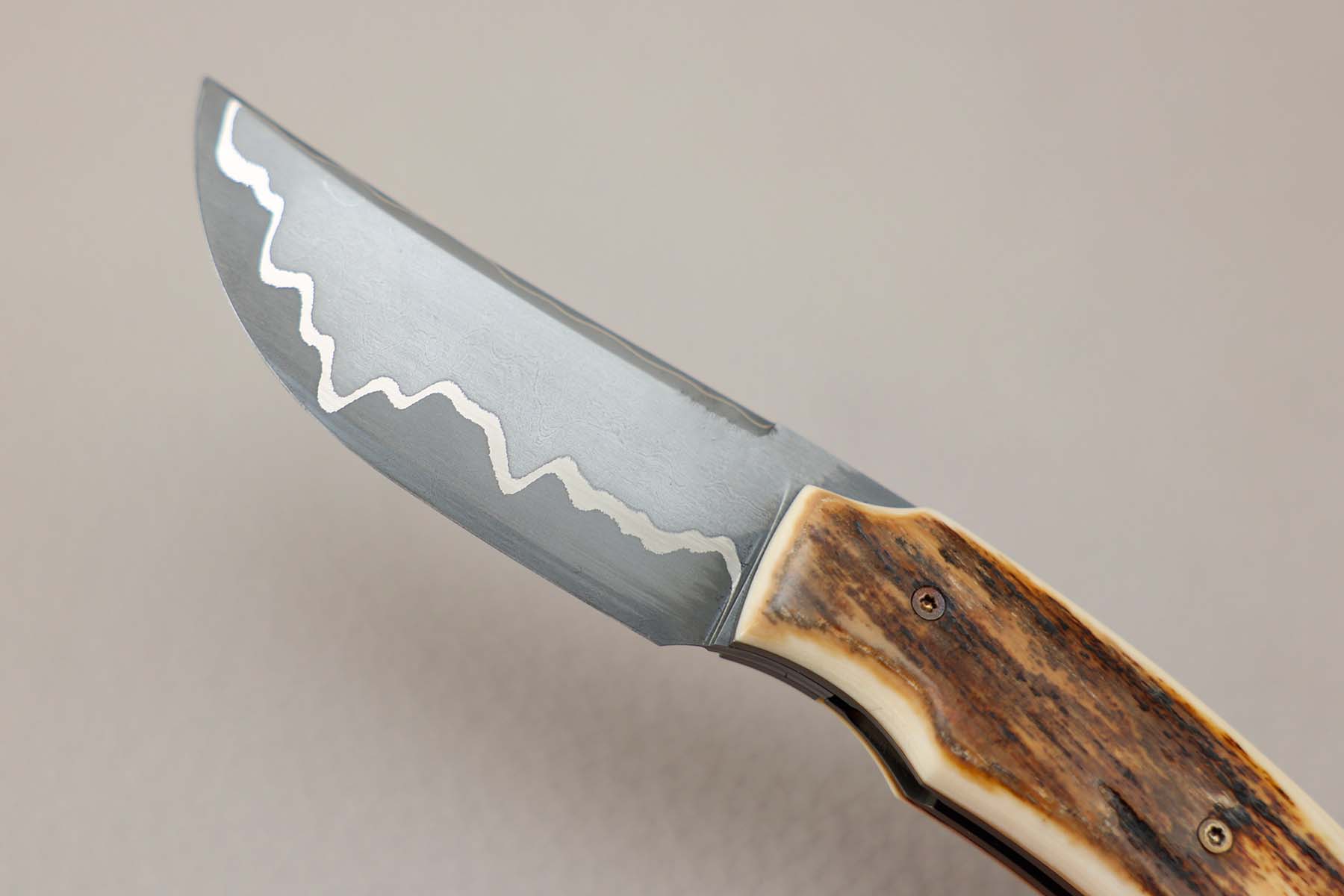 Couteau Artisanal du forgeron coutelier SMZ - Ivoire de mammouth